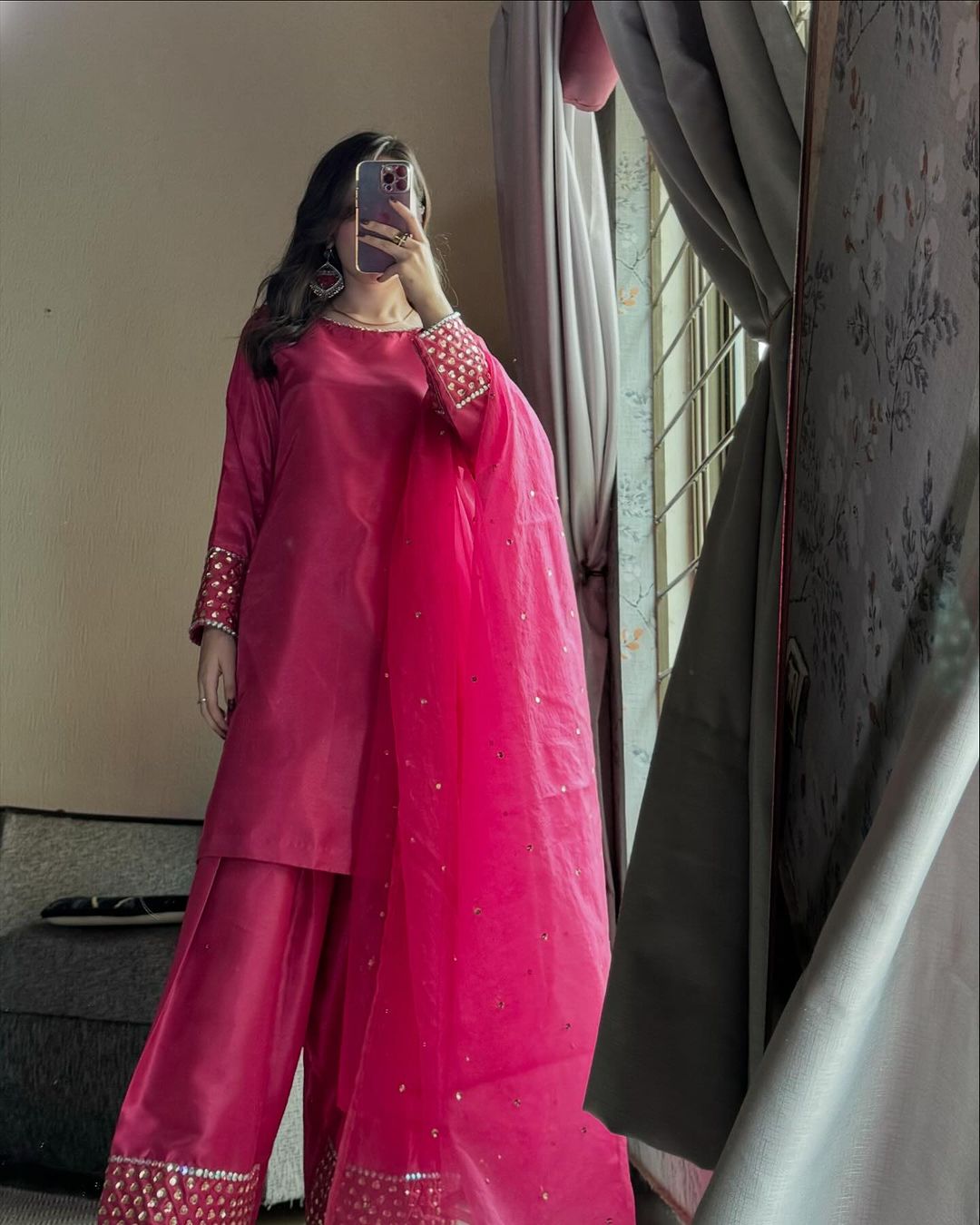 3 Piece Stich soft silk outfit